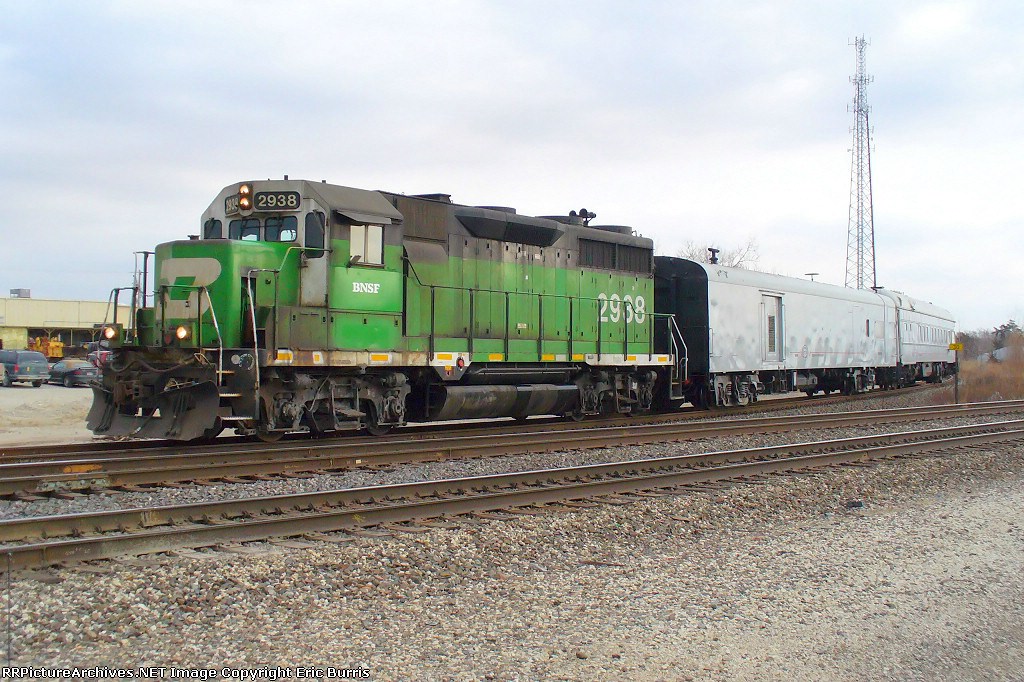 BNSF track measurement train
